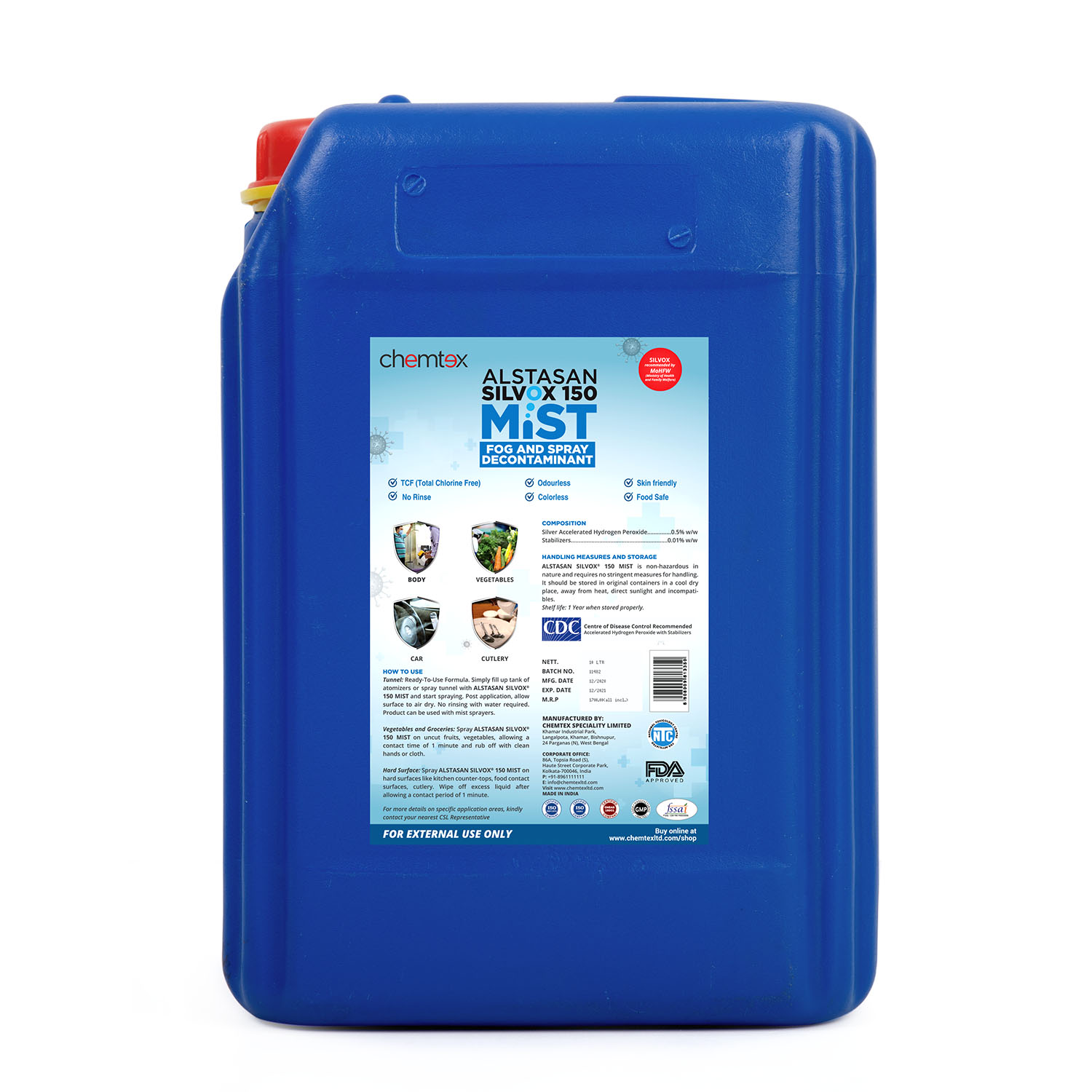 ALSTASAN SILVOX 150 MIST- Surface Disinfectant - Buy Now.